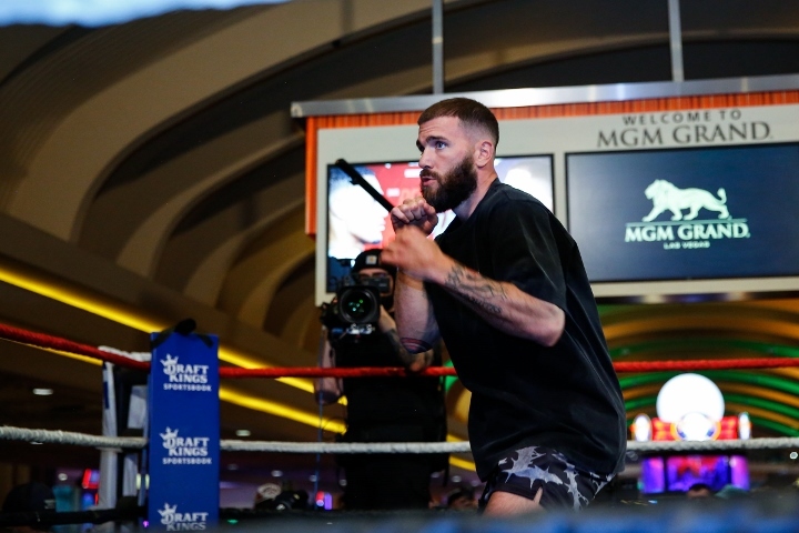 Photos: David Benavidez, Caleb Plant - Show Off Moves at Open Workouts - Boxing News